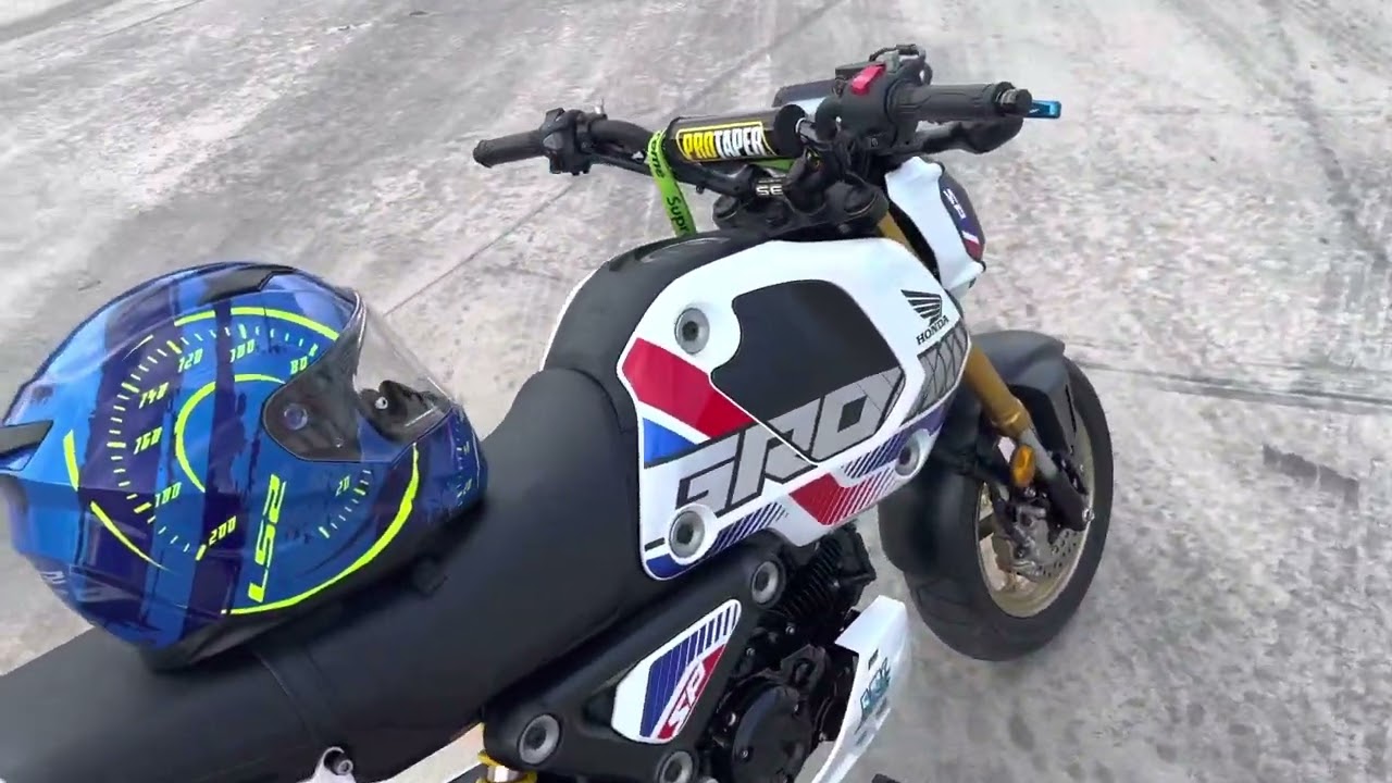 2023 Honda Grom Sp Stunt Bike (Mods) & tips on How To Wheelie. RPM ...