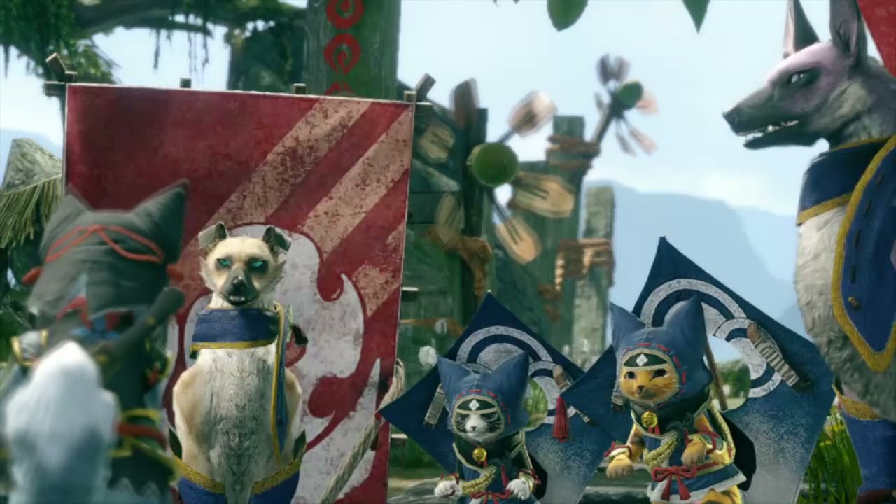 Meowcenaries Cutscene - Monster Hunter Rise - YouTube