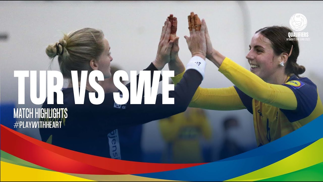 Turkey vs Sweden | Women's EHF EURO 2022 Qualifiers Phase 2 - YouTube