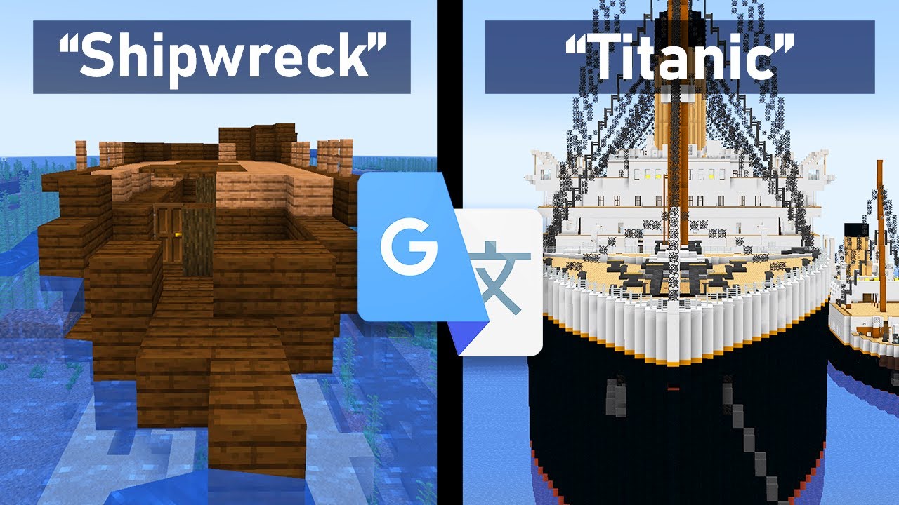 I Google Translated Minecraft Structures 100 Times - YouTube