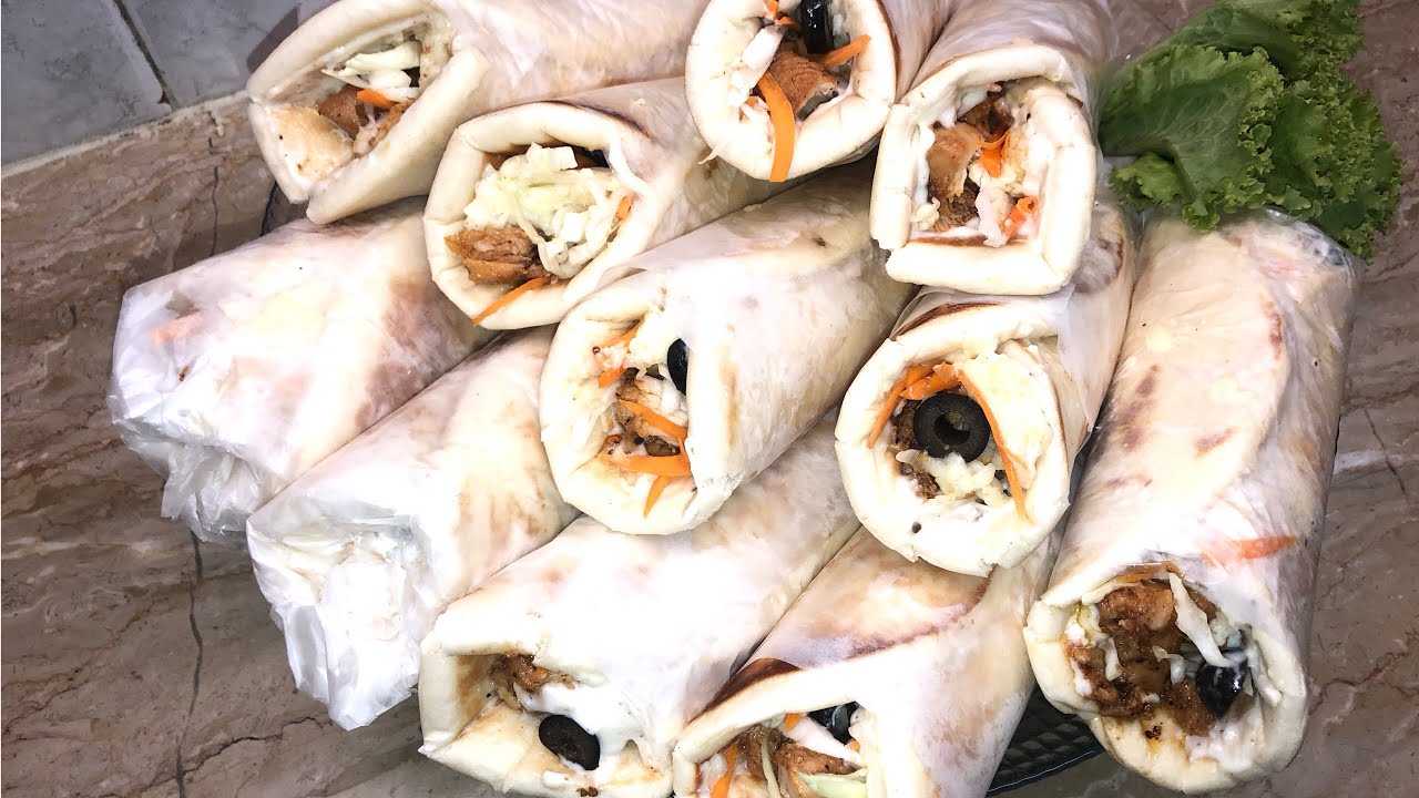 Chicken Cheese Shawarma Recipe by Fakhra’s kitchen - YouTube