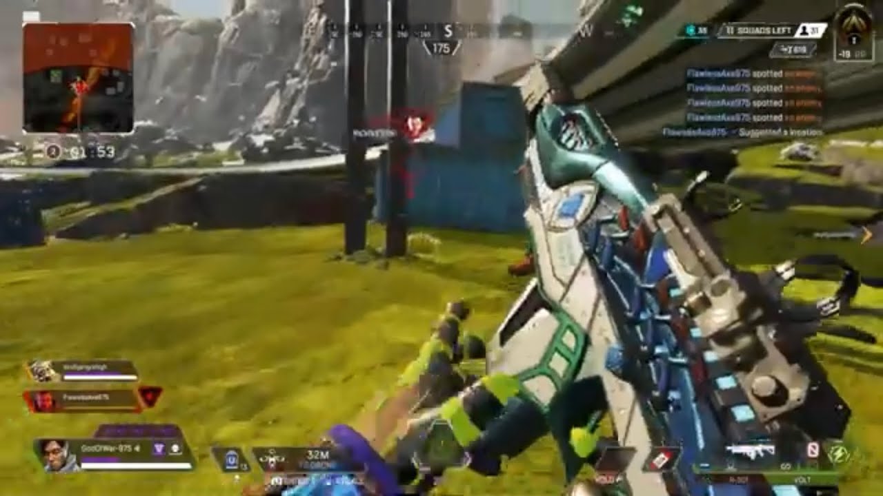 Crazy Shots with flatline and volt Apex Legends season 10 Crypto - YouTube