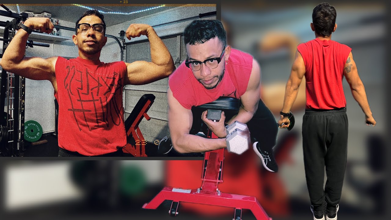 **Trying to grow these 10 inch arms, to 15 inches !! ** Dia de bicep y ...