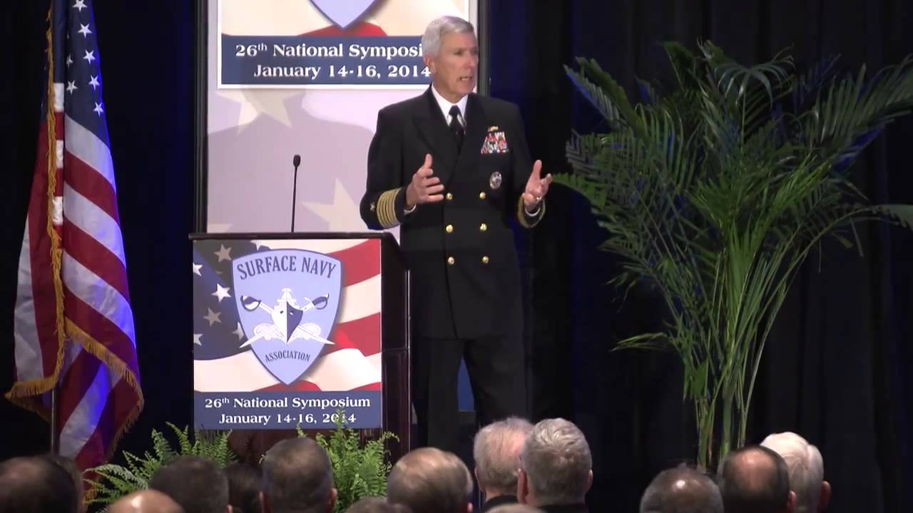 Commander, U S Pacific Command Adm Samuel Locklear III speaks to the ...