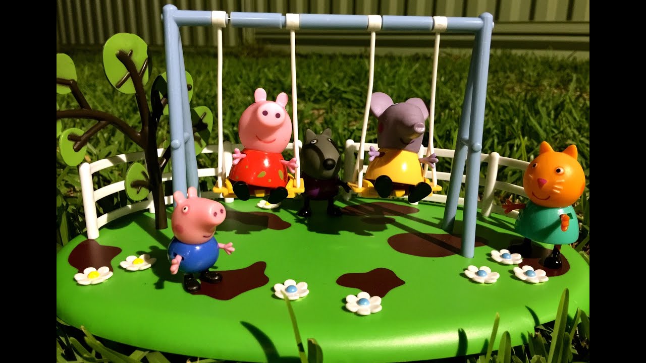 PEPPA PIG PICS - Peppa Pig Swing Playground Playset - YouTube