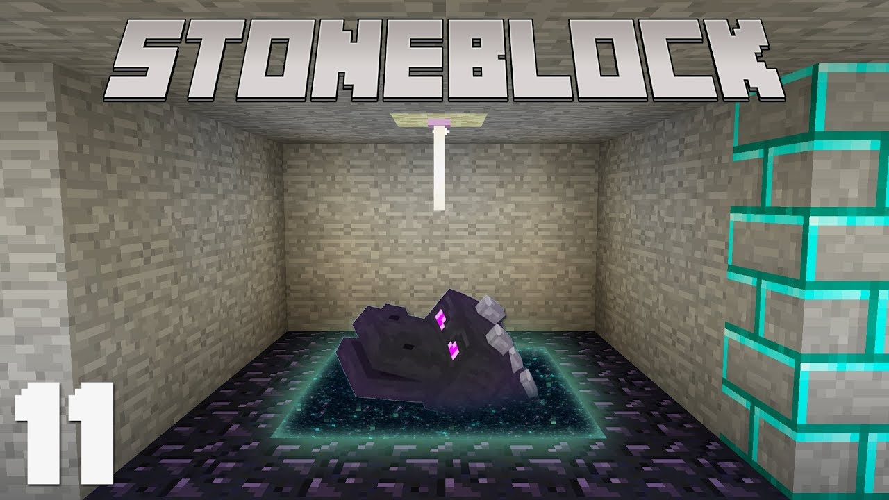 Stoneblock 11 Поход на дракона Выживание в Маинкрафт с модами