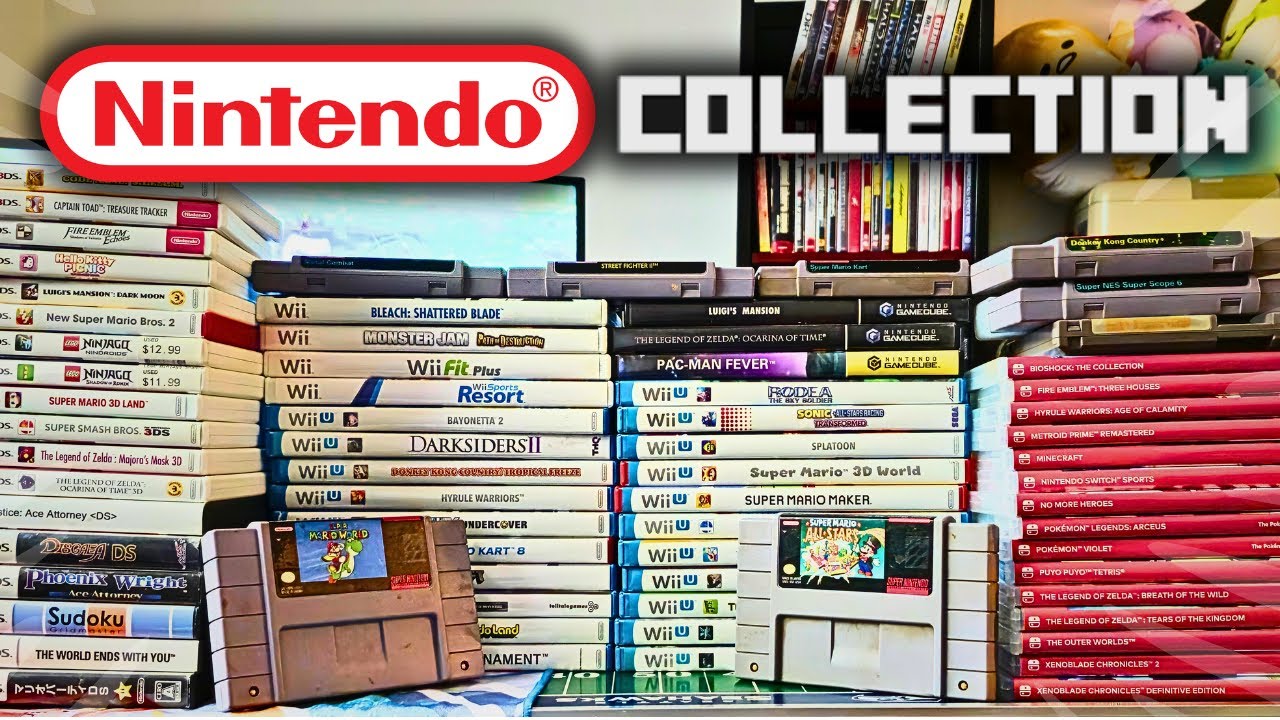 My ENTIRE NINTENDO Collection (Good Games, Classics, and Rare Games ...