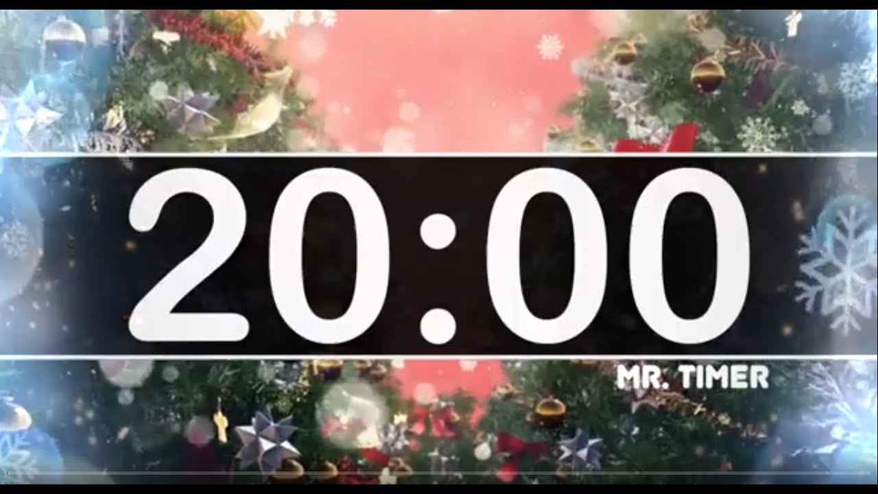 20 Minute Timer with Christmas Music Jingle Bells Instrumental ...