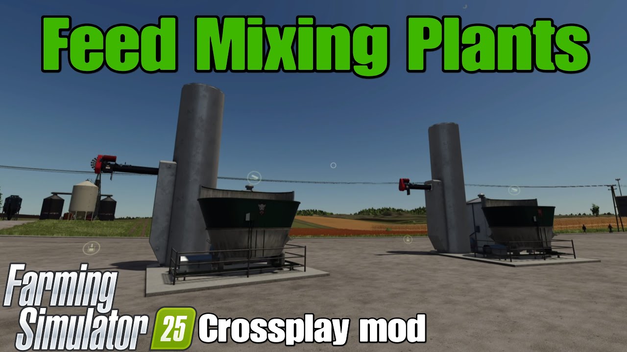 Feed Mixing Plants / FS25 Crossplay mod - YouTube
