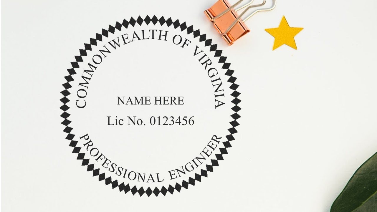 Virginia Engineer Stamps and Seals | Engineer Seal Stamps (ESS) - YouTube