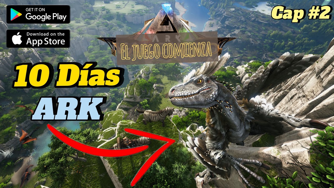 🔴Sobreviviendo: ¡10 días en ARK móvil! 🦖⚔️ ⚠️ Cap#2 #arktips - YouTube