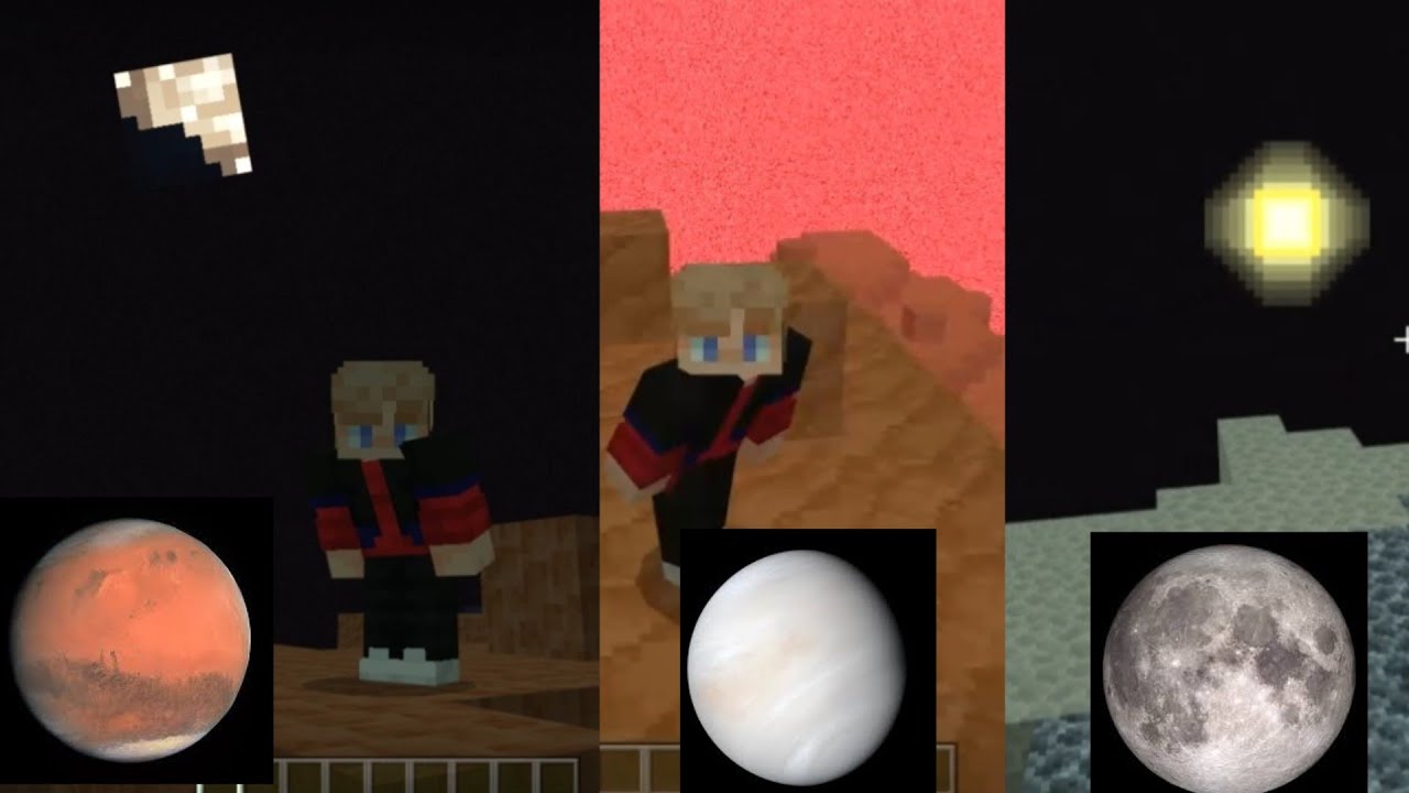 Space Lc Minecraft Addon [Preview #1] Planets and the Moon Ambient Test ...