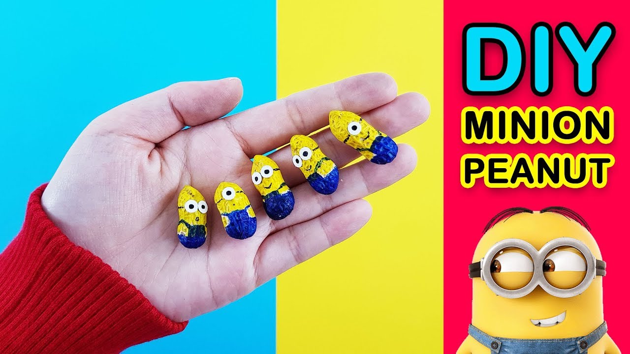 DIY Minion Peanut (Creative Kids Craft and Activity) - YouTube