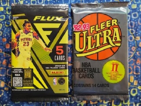 OLD & NEW BASKETBALL packs! 1992-93 FLEER ULTRA vs 2022-23 Panini FLUX ...