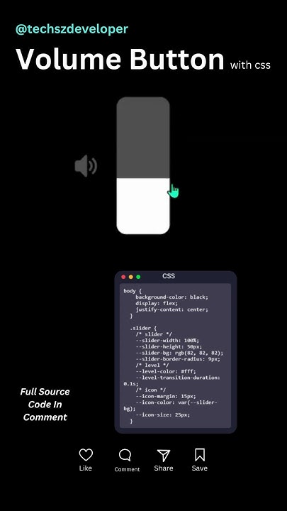 Volume Button Using Csssmartphonewebcodingprogramminglanguageautomobilewebcodejavascript