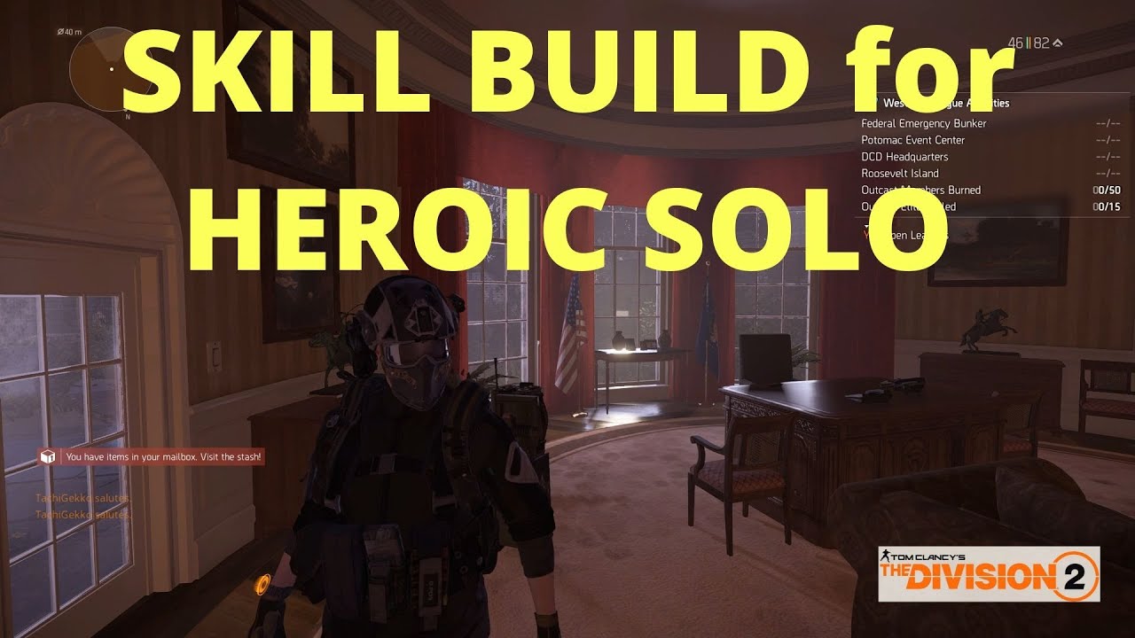 The Division 2 Skill Build for Heroic Solo! - YouTube