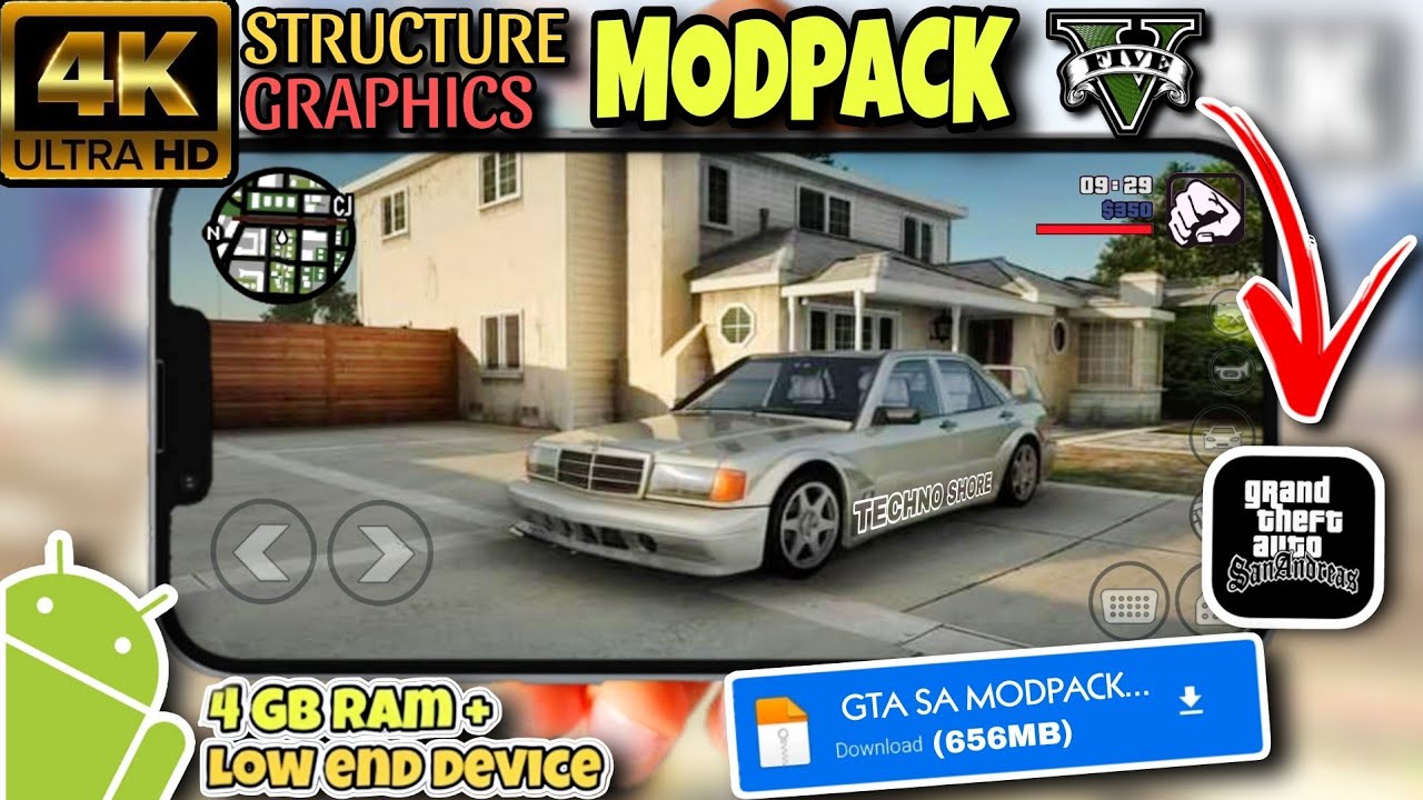 Insane GTA San Andreas Android Modpack: Next-Level Graphics & Gameplay ...