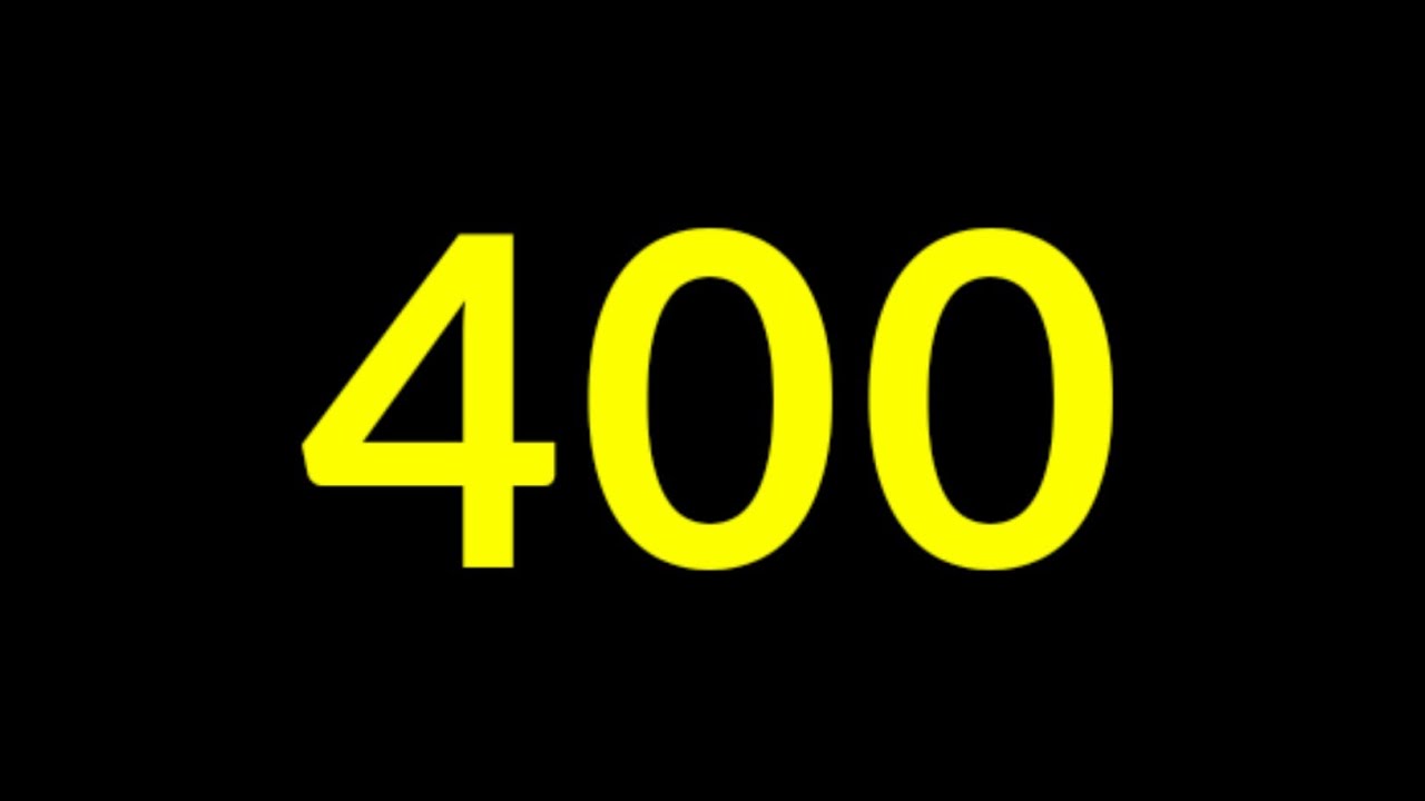400 Second Countdown Timer With Sound Effect - YouTube