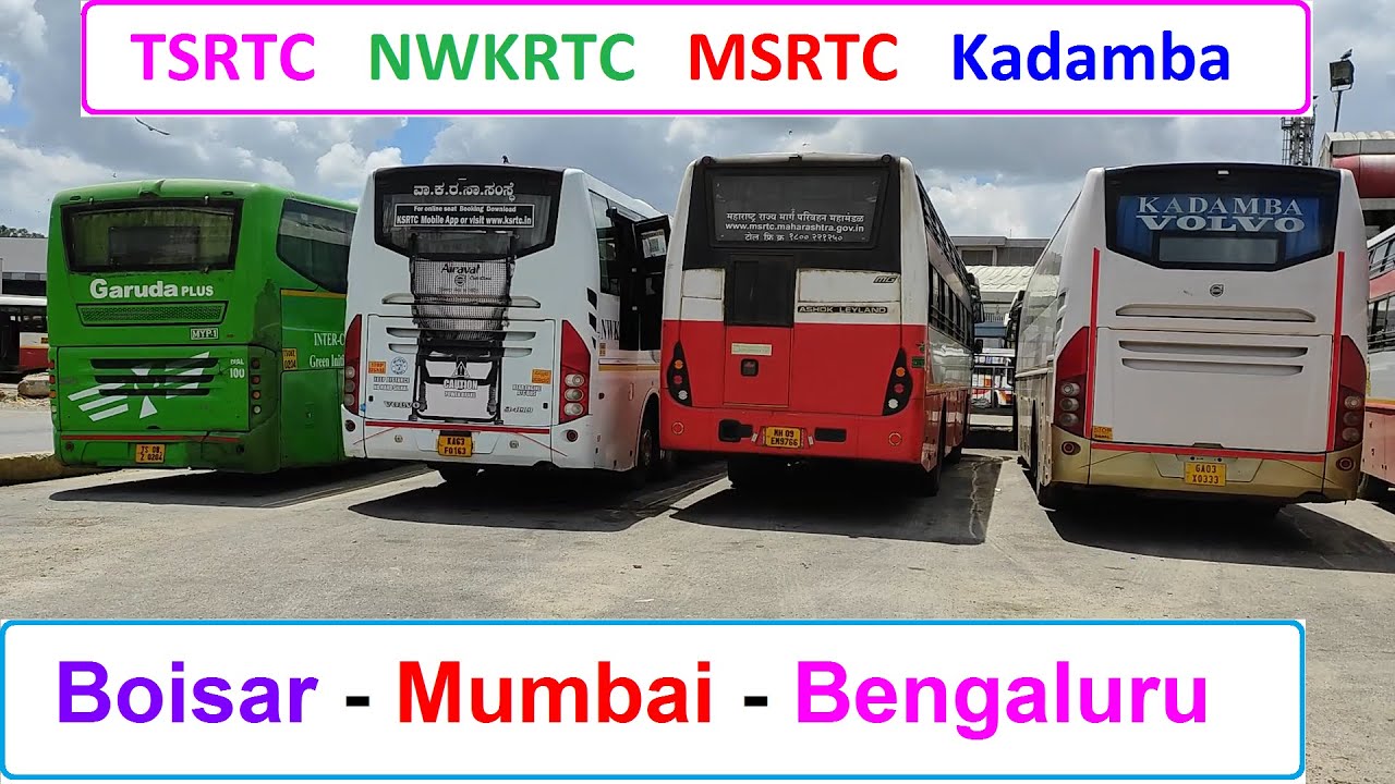 Restarted - Longest MSRTC Mumbai - Bengaluru Bus - YouTube