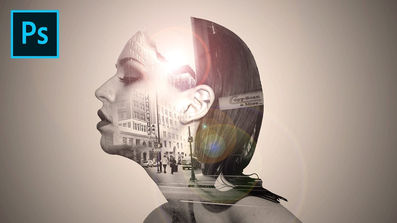 How To Create a Double Exposure Effect in Photoshop CC/CS - YouTube