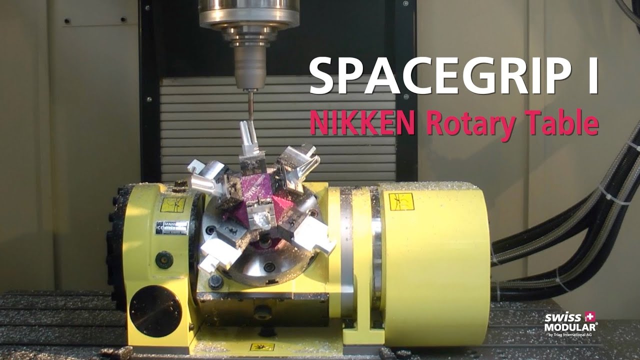 SPACEGRIP & Nikken rotary table - #swissmodular - YouTube