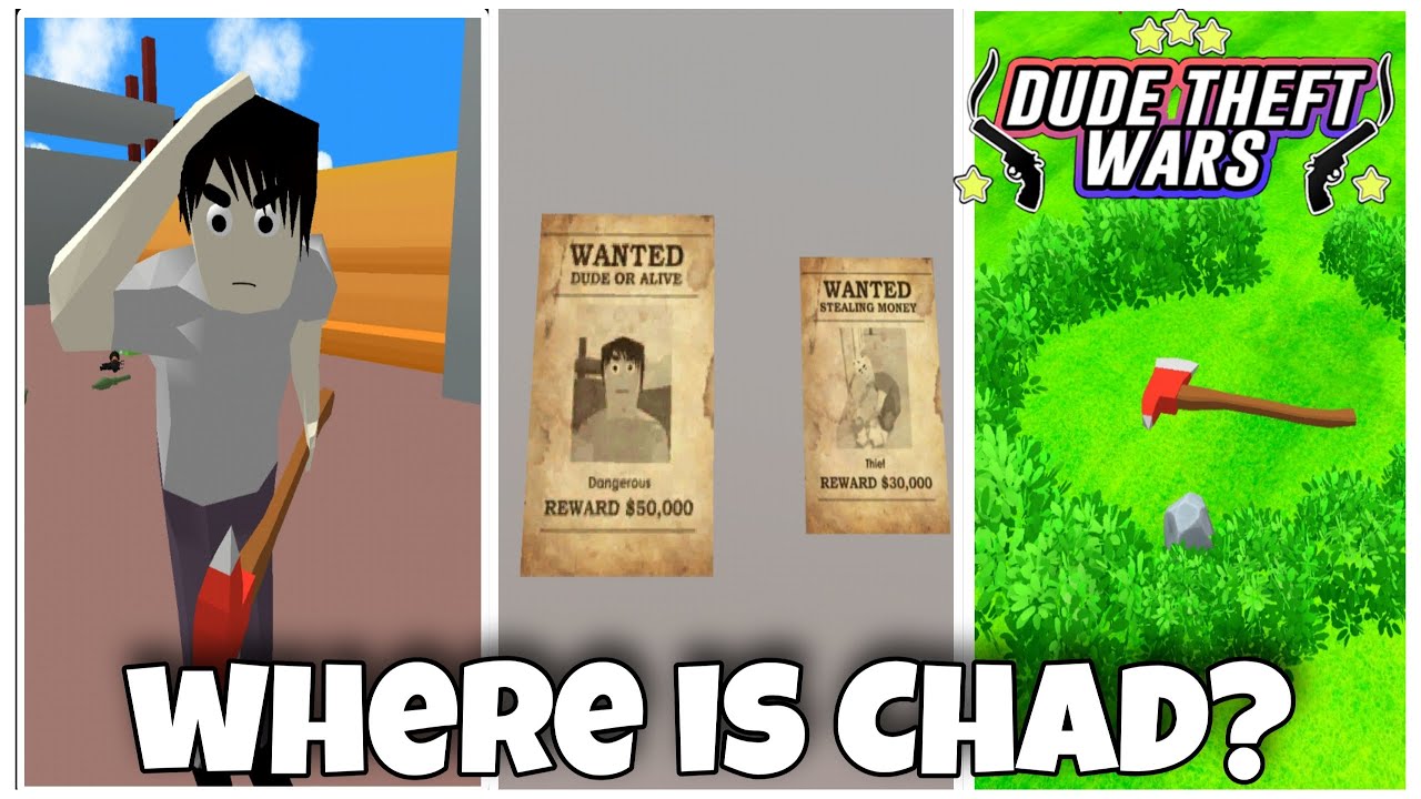 Dude Theft Wars All Chad's Scene & Appearance in This Game !!! 🤔🤔🤔 ...