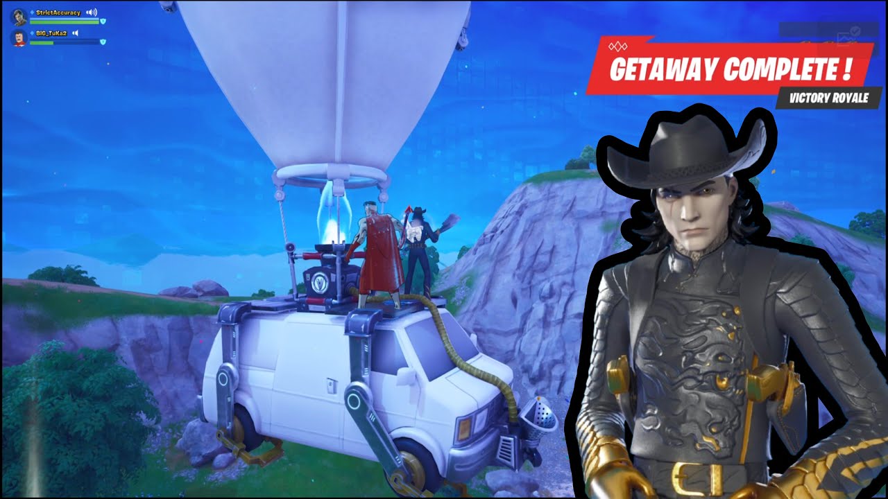 Gunslinger Outlaw Midas - Fortnite Getaway Zero Build Solo Victory ...