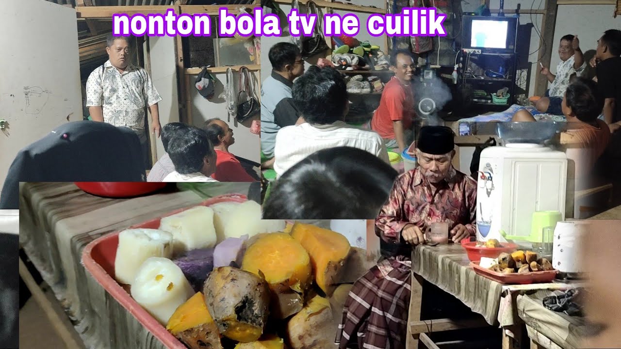 nobar dirumah ku tak kasih cemilan singkong dan muntol - YouTube