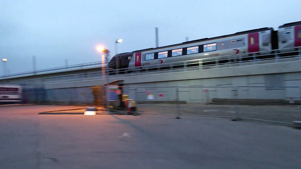 Reading Station Flyover Festival Line - 1st Train - YouTube