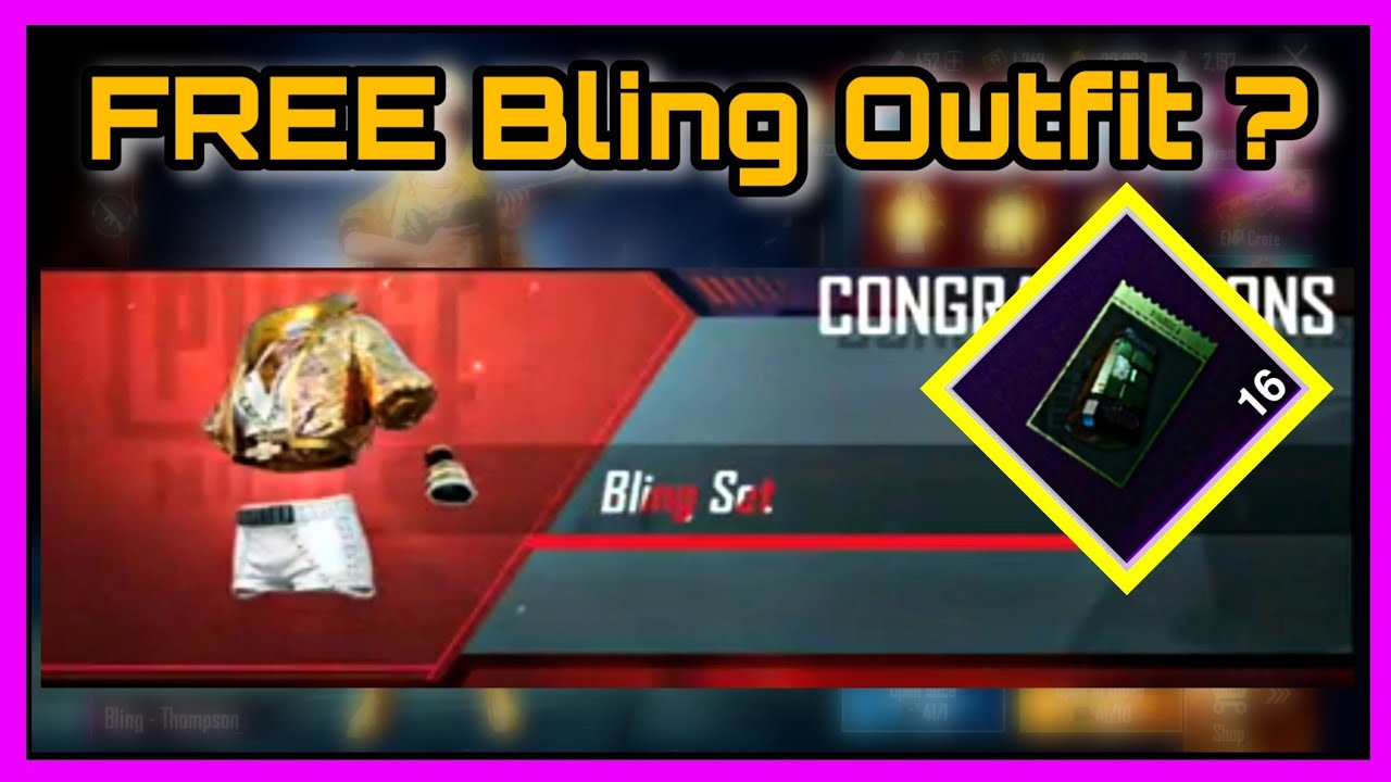 HE GOT BLING SET IN SUPPLY CRATE|PUBG MOBILE BLING SET CRATE OPENING IN ...
