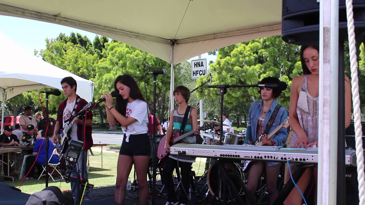 Kat and Sky Ozden from The School of Rock Southbay, Los Angeles at the ...