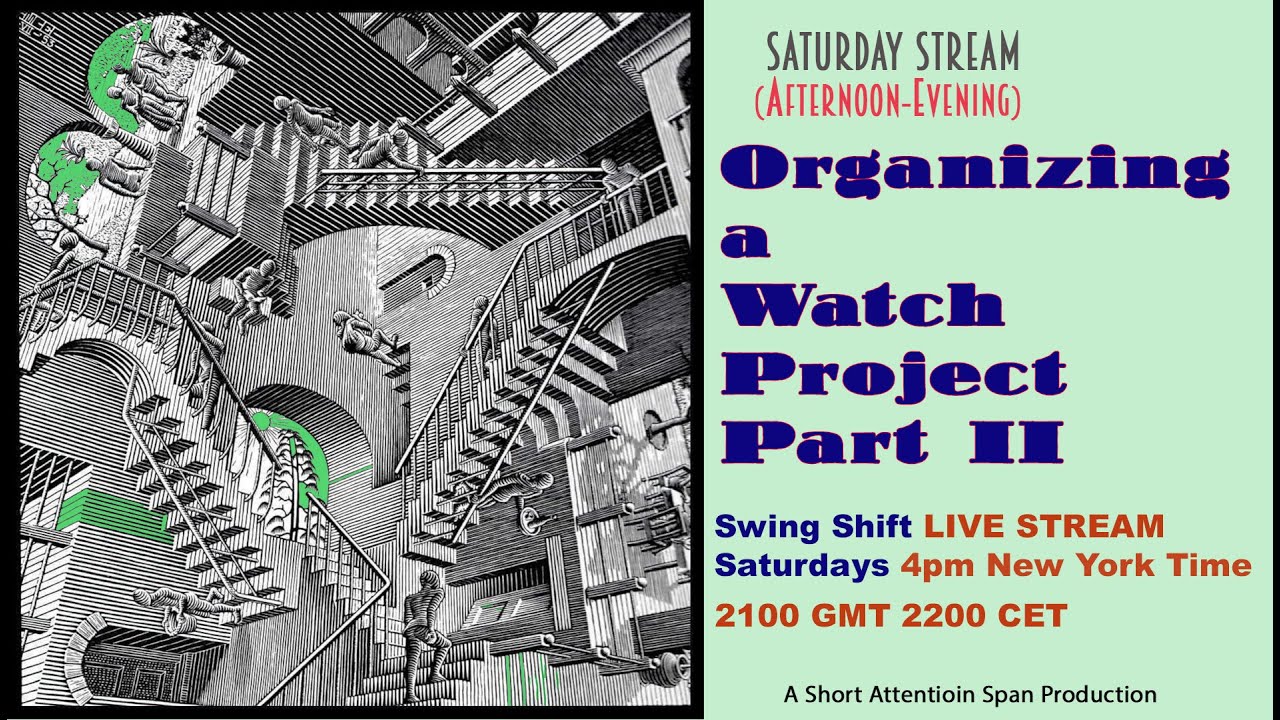 Organizing a Watch Project Part II: 4pm NY time; 2100 GMT; 2200 CET ...