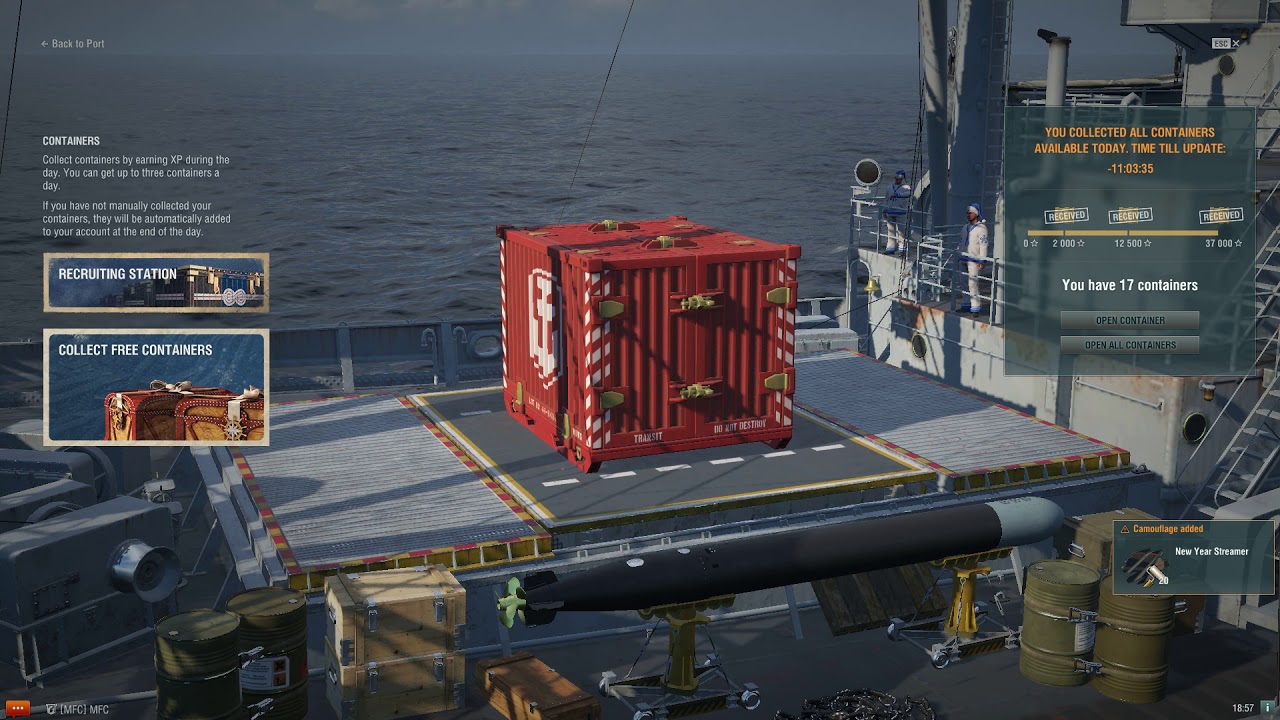 WorldOfWarships 2019 Santa and Mega Santa containers opening - YouTube