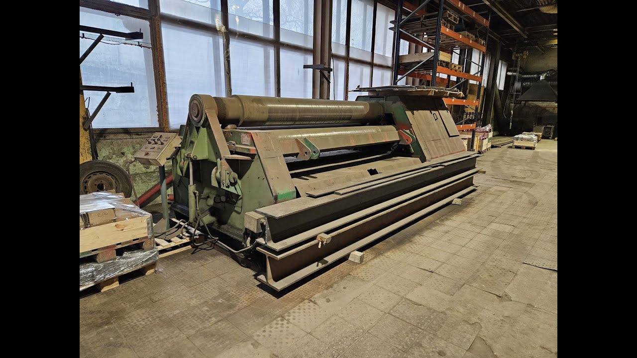 Plate bending rolls FACCIN 4HEL 25/20 - YouTube