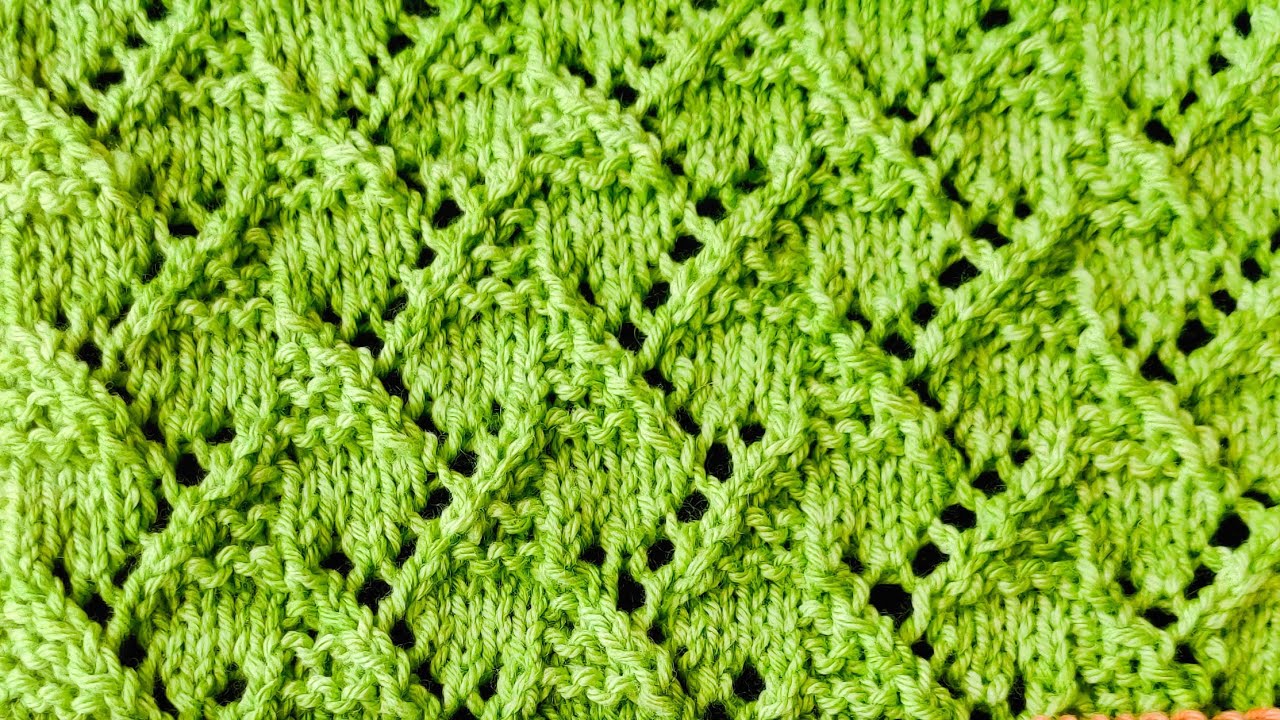 Free Lace Rectangle Pattern Knitalong 1 - YouTube