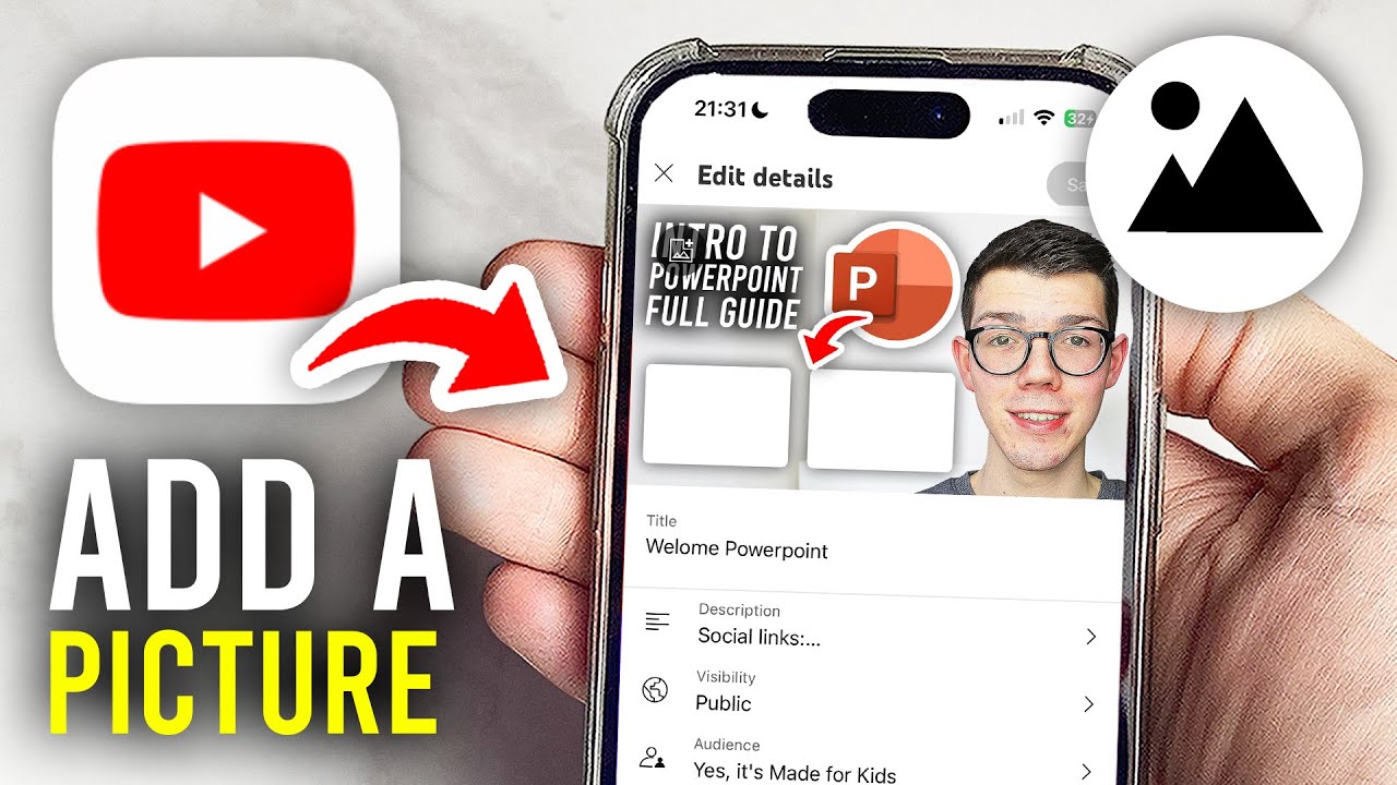 How To Put Picture On YouTube Video On Phone - Full Guide - YouTube