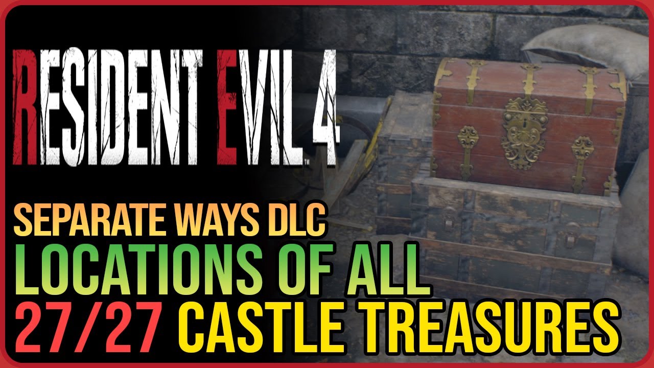 All 27 Castle Treasures Resident Evil 4 Remake Separate Ways - YouTube