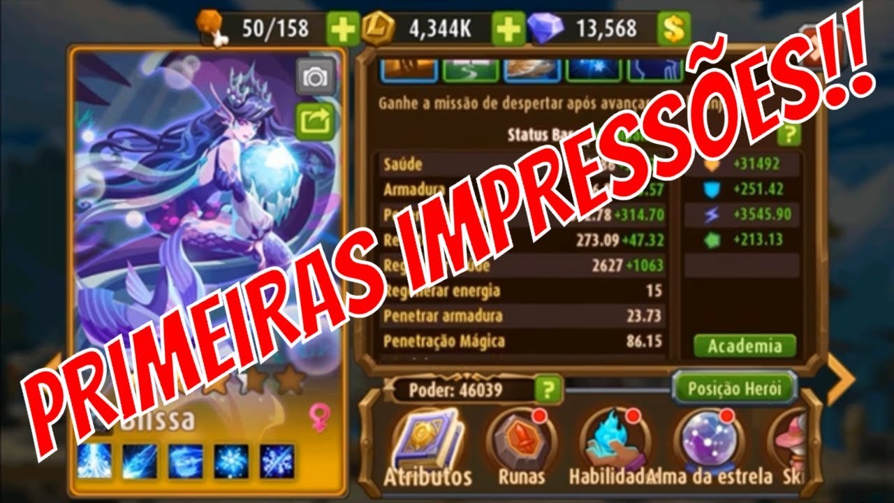 PRIMEIRAS IMPRESSÕES DA BLISSA || MAGIC RUSH 529 - YouTube