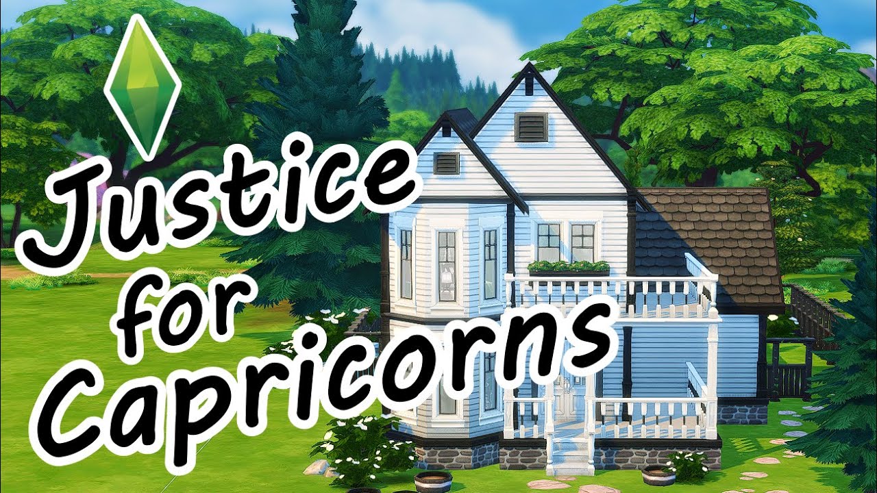 Building a Capricorn Home but it's not Brown - No CC - The Sims 4 Speed ...