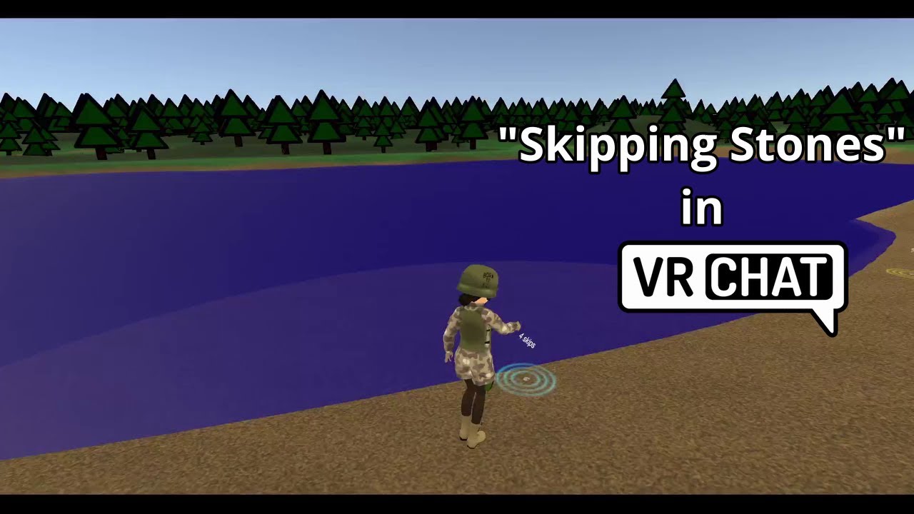 Skipping Stones in VRChat - download in description - YouTube
