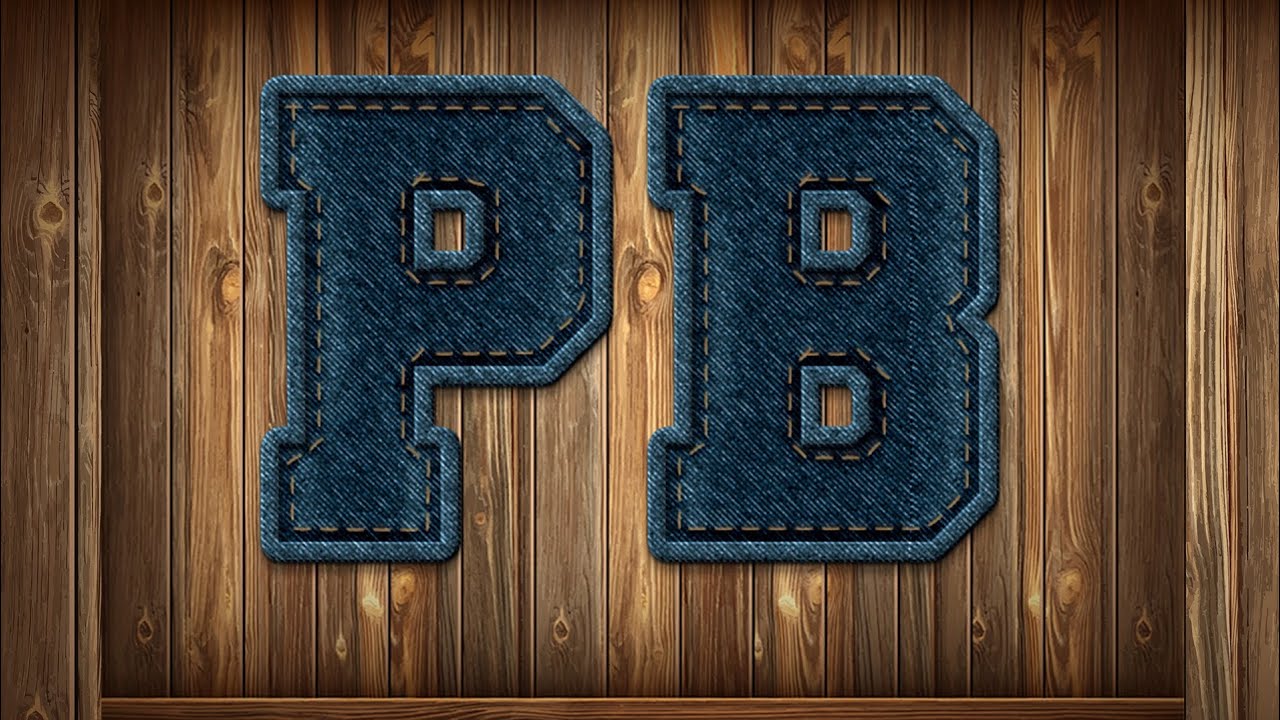 How to create stitched Jean and Denim Texture | Logo Using Filters in ...