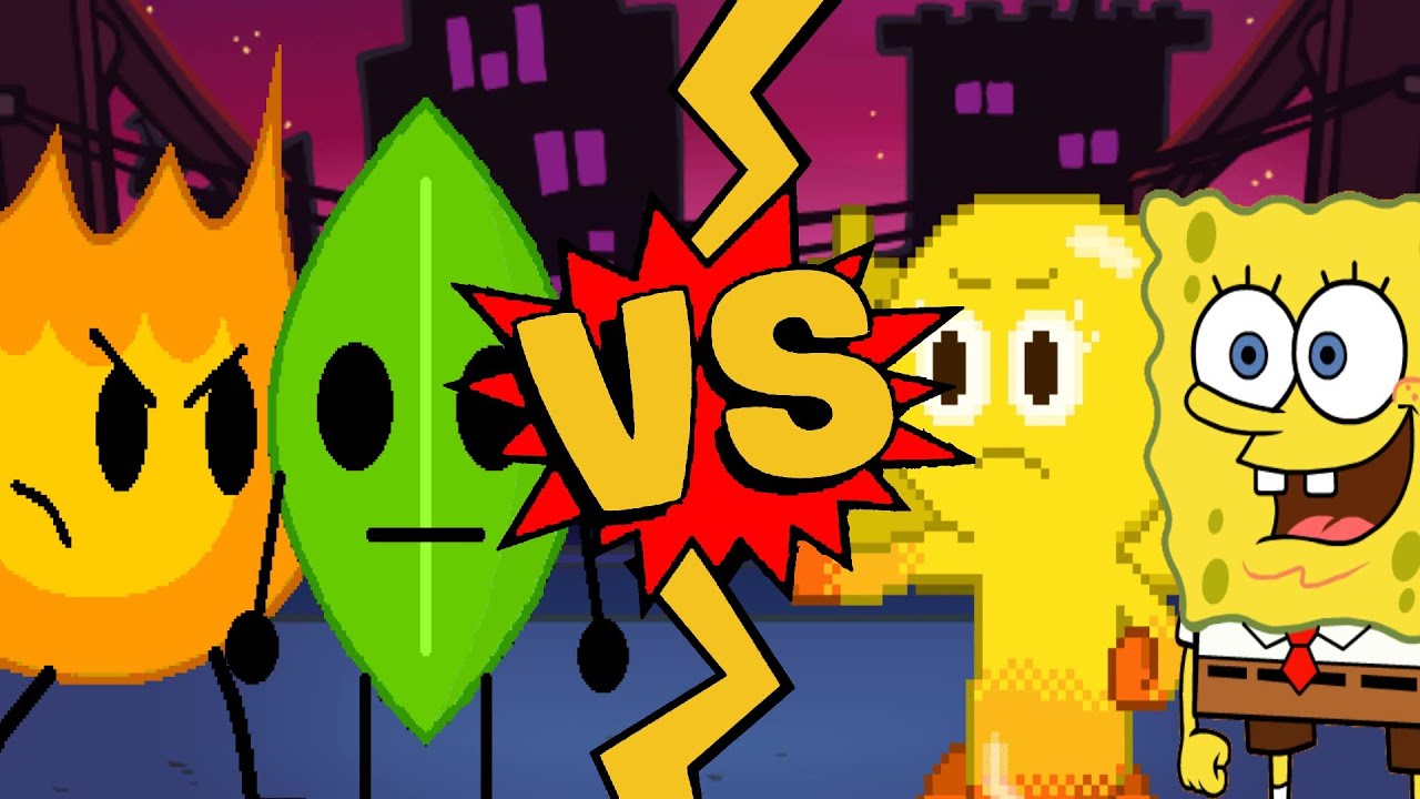 M.U.G.E.N Battles | Firey/Leafy vs Penny/SpongeBob - YouTube