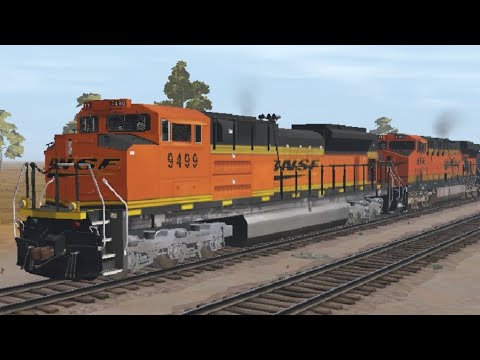 Trainz 3 BNSF #9499 pass by - YouTube