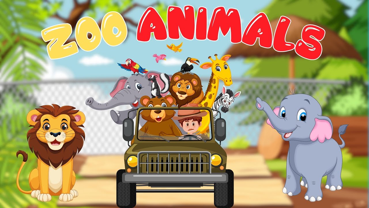 Fun & Easy Zoo Animal Names for Kids | Learn with Cute Animals - YouTube