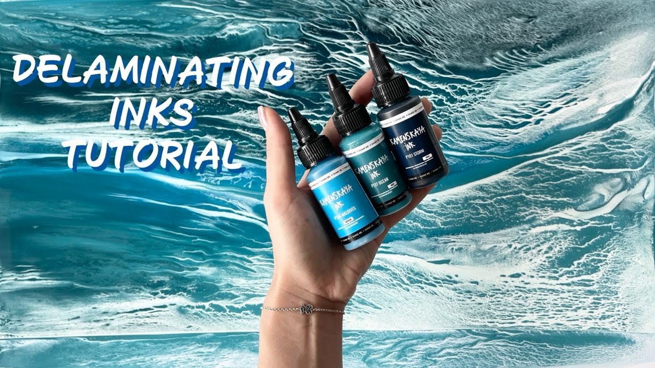 Delaminating Alcohol Inks Tutorial - YouTube