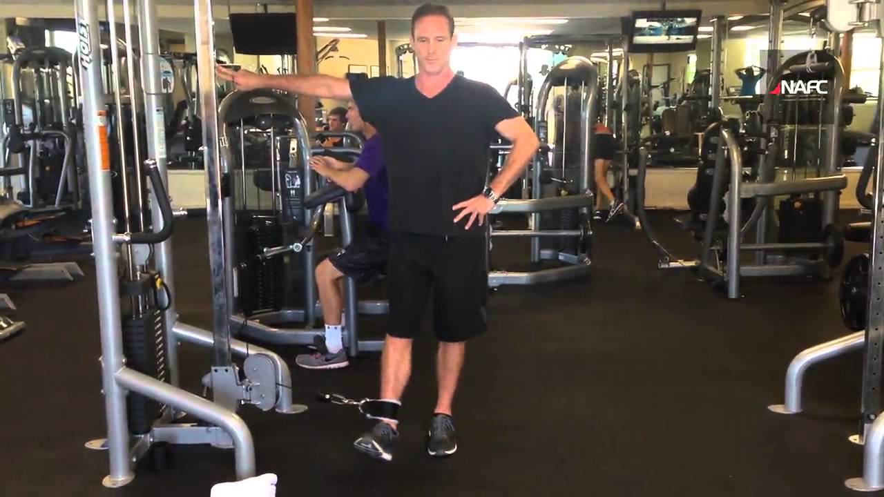 Cable Hip Adduction - YouTube