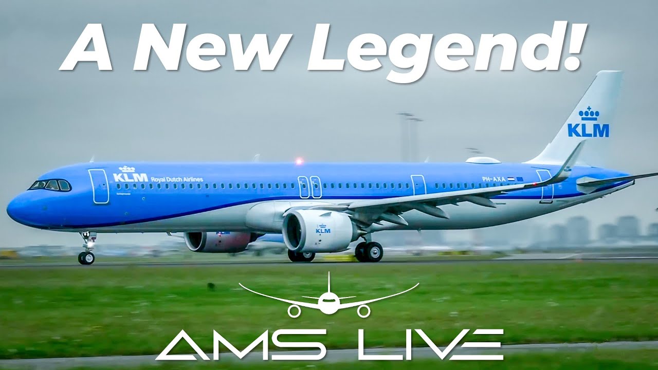 PH-AXA Takes to the Skies! KLM’s A321 NEO Departs for Training! - YouTube