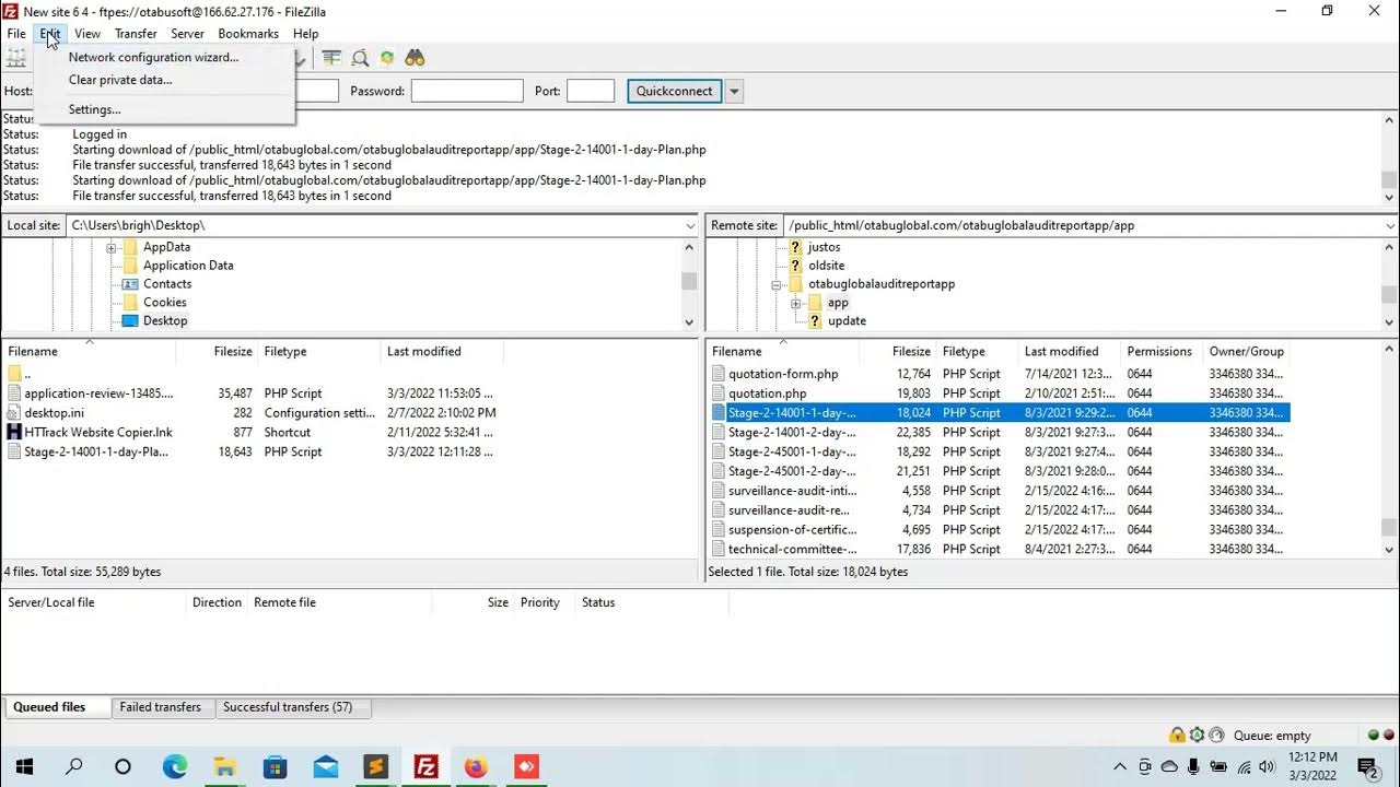 How to View & Edit (PHP/HTML) File into FileZilla - YouTube