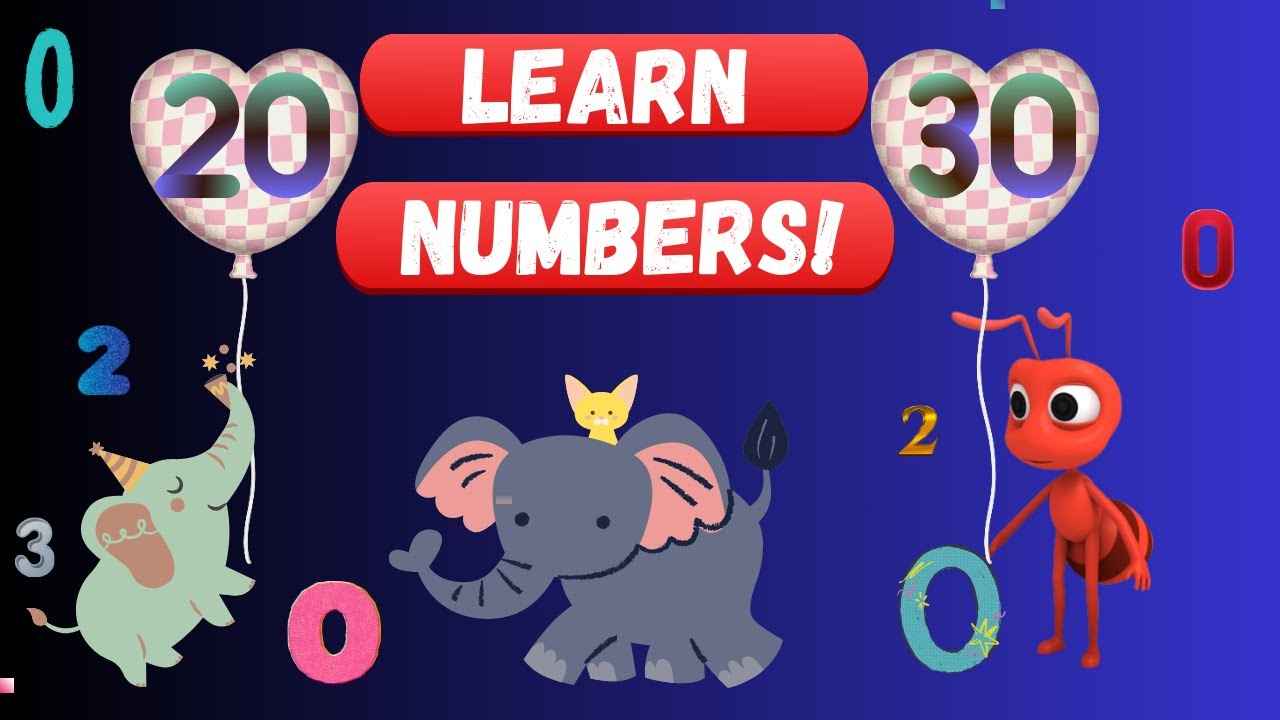 Counting from 20 to 30 for Kids! Fun Number Rhymes - YouTube