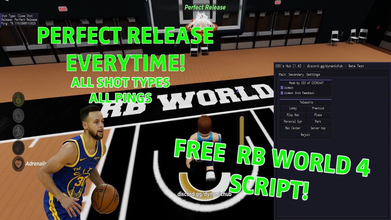 RB World 4 FREE SCRIPT | PERFECT AIMBOT (ALL PINGS, SHOT TYPES) AND ...